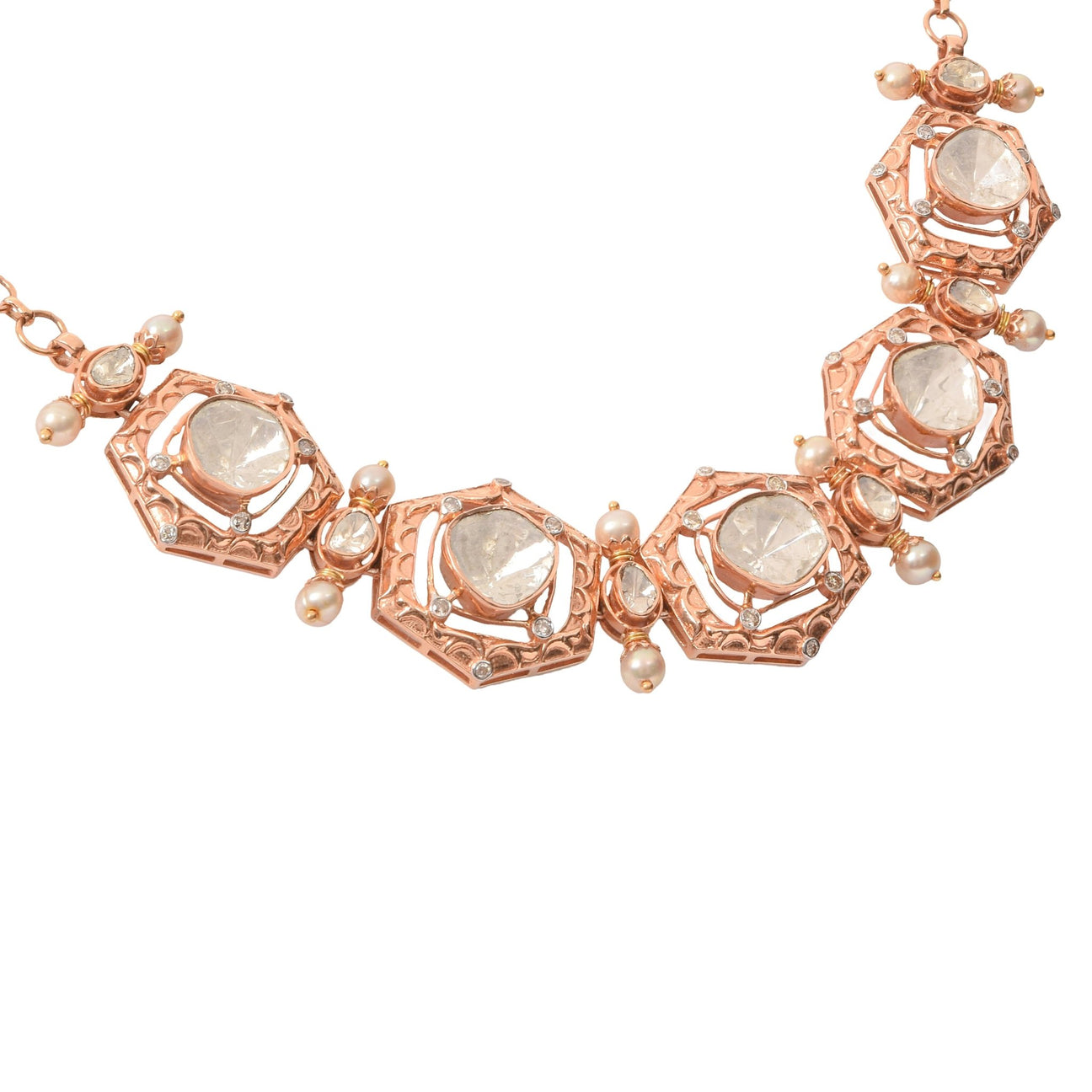 Shop Nora Polki Diamond Necklace - Luxurious Designs – Polki Stories by ...